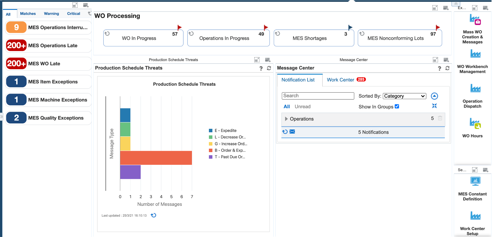 JDE Manufacturing Execution System - MES - Redfaire